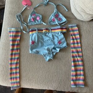 Dolls Kill | Other | Dollskill Two Piece Set With Sleeves | Poshmark
